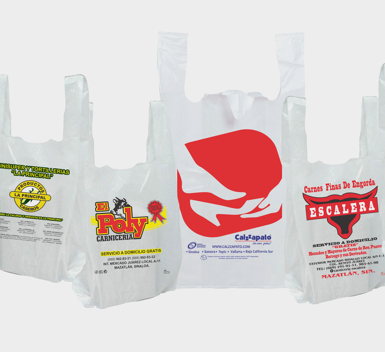 Bolsas tipo Camisetas – SIPISA Plásticos en Culiacán Sinaloa